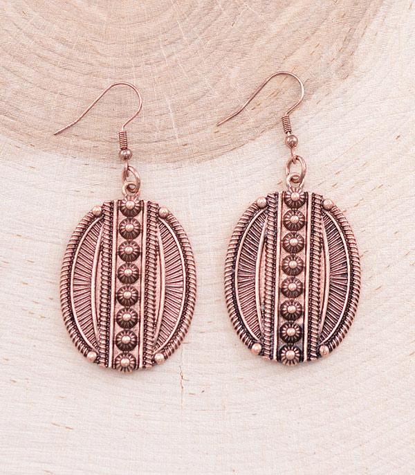 Wholesale Tipi Western Concho Dangle Earrings — YK Trading Inc