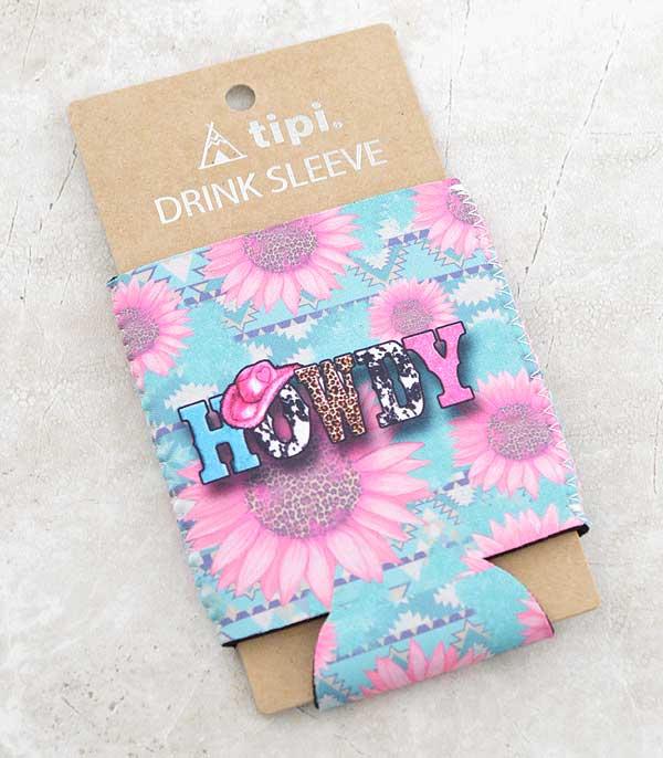 Wholesale Tipi Brand Howdy Drink Sleeve — YK Trading Inc